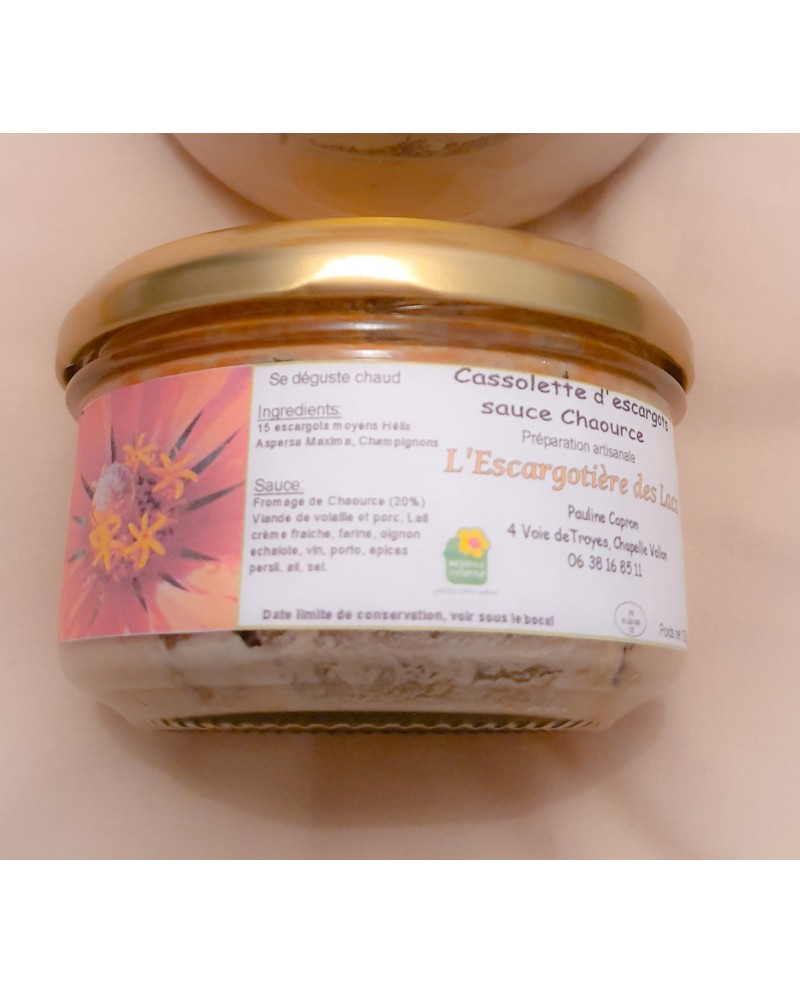 Cassolette Escargots sauce chaource 120g